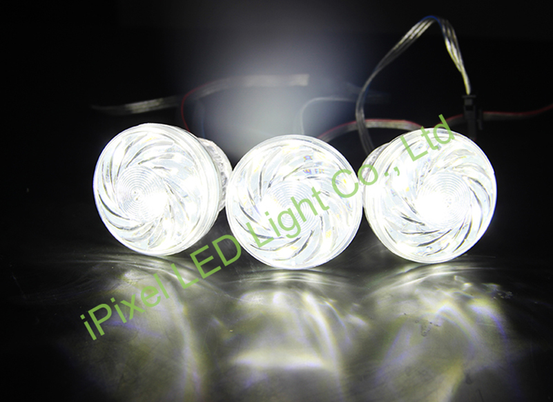 digital dual white 60mm cabochon led pixel - Custom LED - iPixel LED
