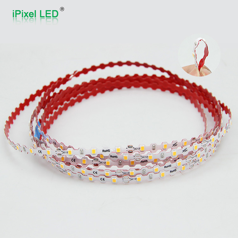 S Shape 7mm 2835 static color LED strip 60LEDs/m DC12V - One Color ...